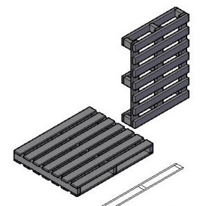 Wooden Pallets 3D DWG Model for AutoCAD • Designs CAD