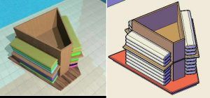 Wooden Shelf 3D DWG Model for AutoCAD • Designs CAD