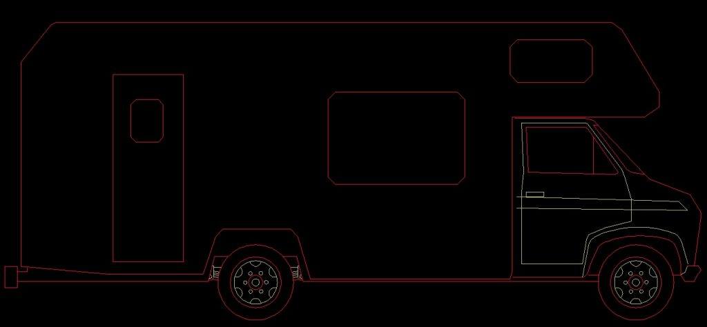 Ambulance Vehicle Side View 2D DWG Block For AutoCAD • Designs CAD