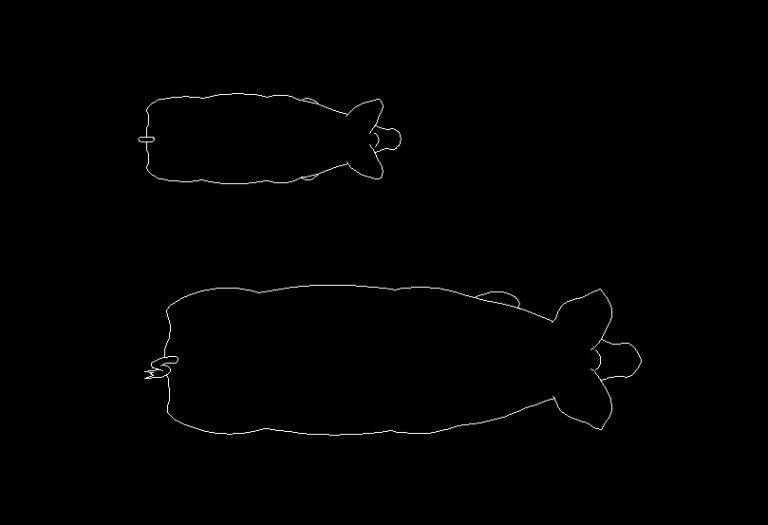 Pig Animal Standing Top View Plan 2D DWG Block For AutoCAD • Designs CAD