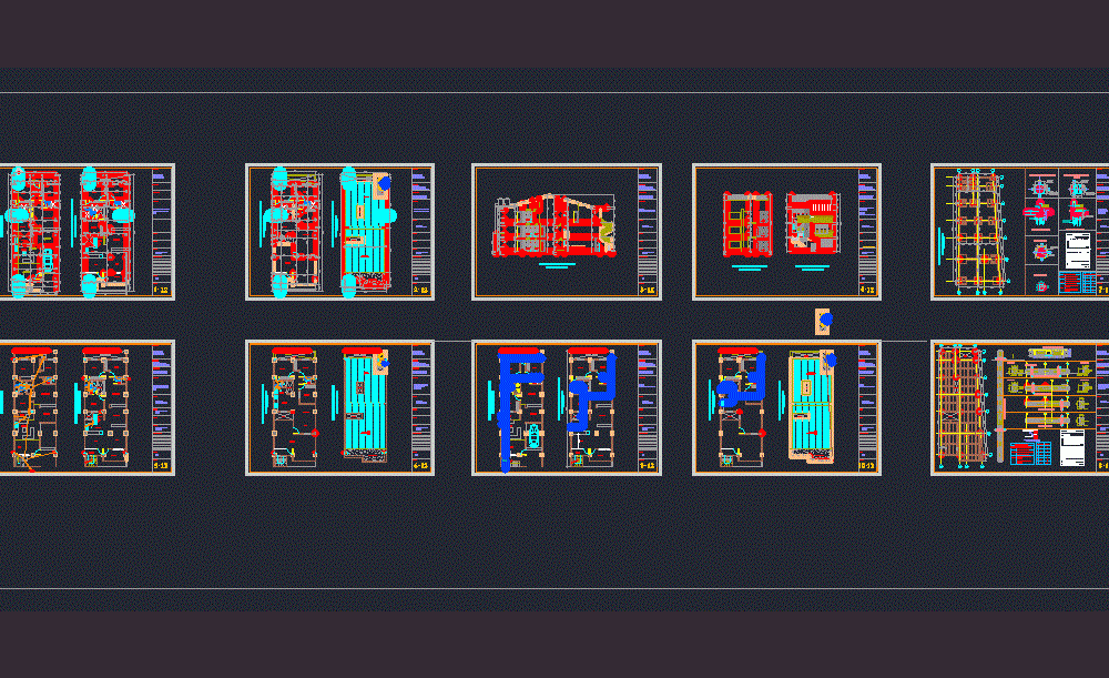 3-Story Multifamily Housing DWG Block for AutoCAD • Designs CAD