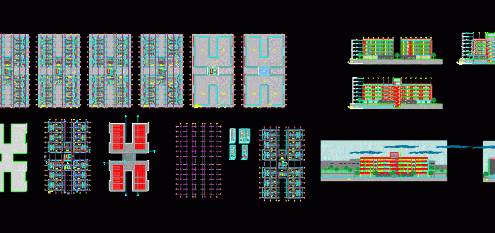 Accommodation DWG Block for AutoCAD • Designs CAD