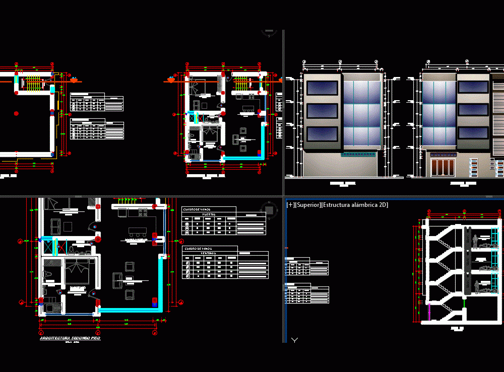 Apartment Towers 3 Levels DWG Detail for AutoCAD • Designs CAD