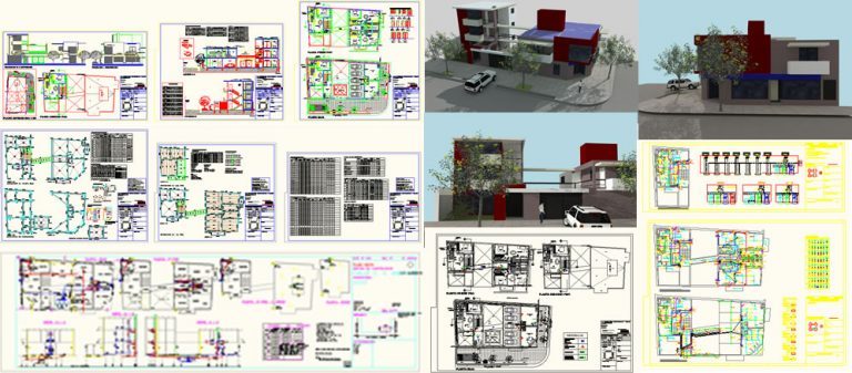 Apartments With Retail Stores DWG Plan for AutoCAD • Designs CAD