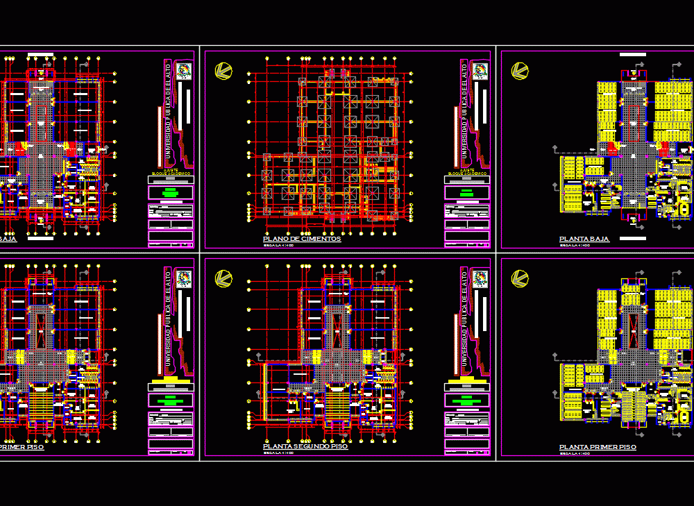 Architectural Plans Faculty Of Economics Upea DWG Plan for AutoCAD ...