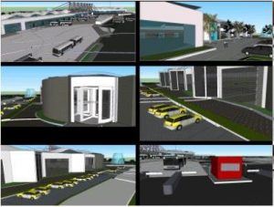 Atellite Terminal T 3D SKP Model for SketchUp • Designs CAD