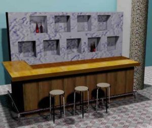 Bar 3D MAX Model for 3D Studio Max • Designs CAD