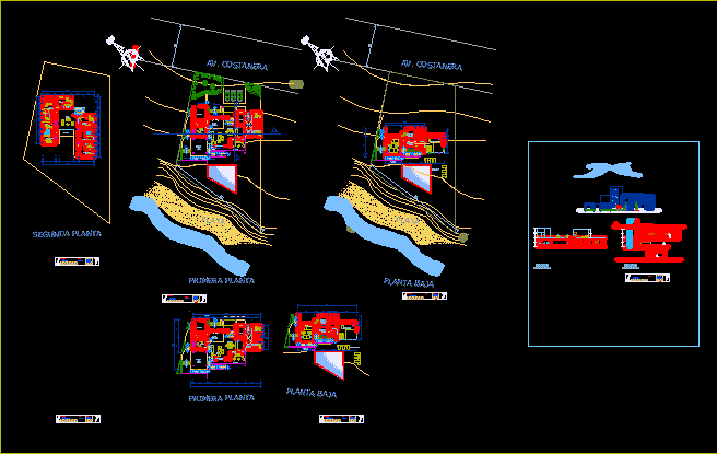 Beach House At Peruvian Coast DWG Section for AutoCAD • Designs CAD