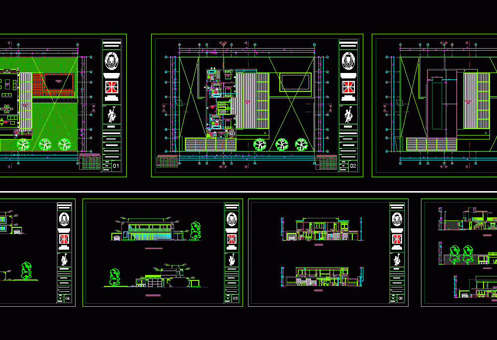 Beach House DWG Block for AutoCAD • Designs CAD