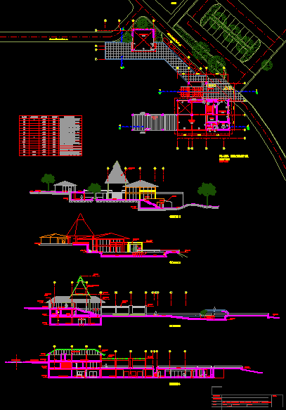 Beach Vacation Condo Club House DWG Block for AutoCAD • Designs CAD
