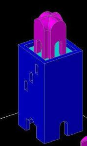 Bell Tower 3D DWG Model for AutoCAD • Designs CAD
