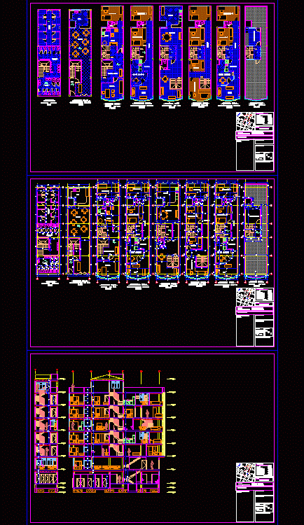 Building 5 Levels And Basement DWG Block for AutoCAD • Designs CAD