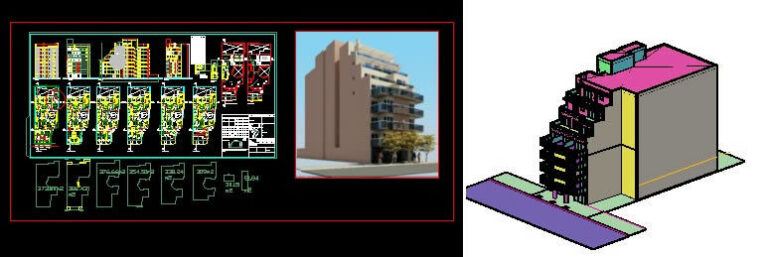 Building Height 3D DWG Plan for AutoCAD • Designs CAD