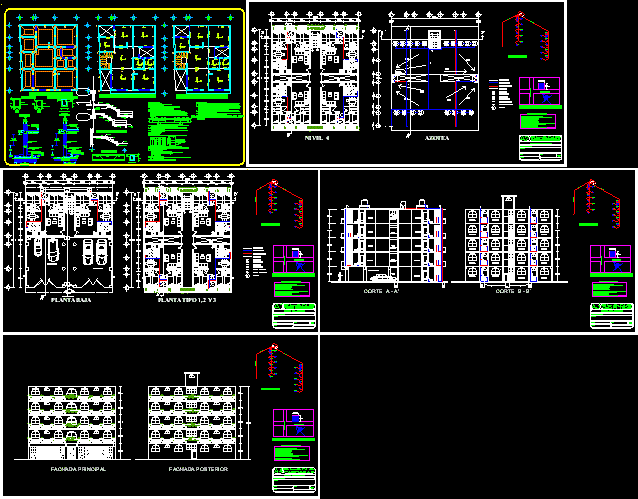 Building Plans ( Structural , Plants And Sections ) DWG Plan for ...