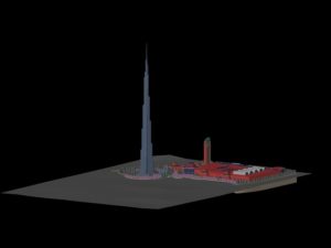 Burj Khalifa Shopping Mall, Dubai, 3D DWG Model for AutoCAD • Designs CAD