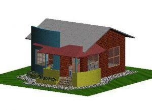Cabin 3D DXF Model for AutoCAD • Designs CAD