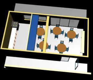 Cafe Bar 3D DWG Model for AutoCAD • Designs CAD