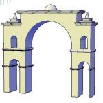 Carved Stone Arch 3D DWG Model for AutoCAD • Designs CAD