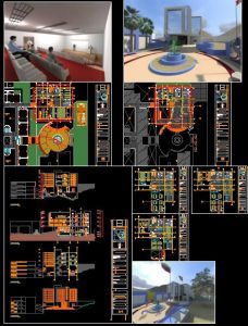 Central Library 3D DWG Elevation for AutoCAD • Designs CAD