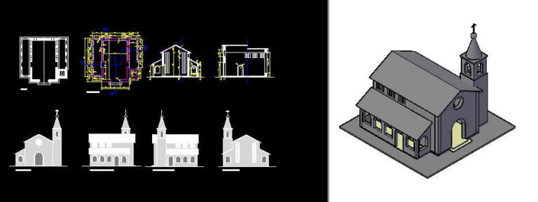 Church DWG Block for AutoCAD • Designs CAD