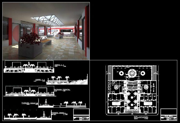 Civic Saquare DWG Section for AutoCAD • Designs CAD