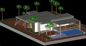 Clubhouse 3D DWG Model for AutoCAD • Designs CAD