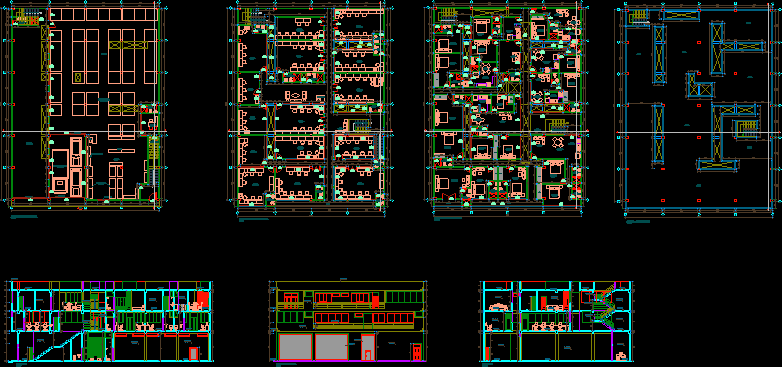 Commercial Building - Office - Housing DWG Full Project for AutoCAD ...