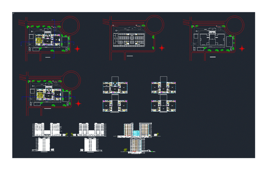 Commercial Office Building ZIP Plan • Designs CAD