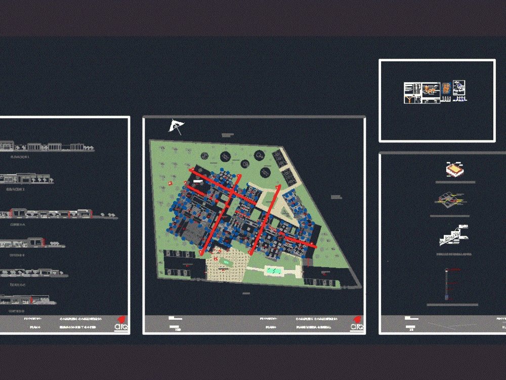 Community Center DWG Detail for AutoCAD • Designs CAD