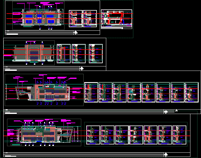Contemporary Banglow;All Details DWG Section for AutoCAD • Designs CAD