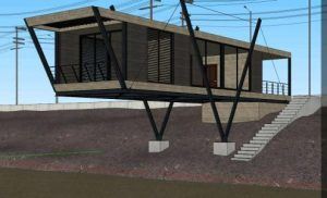 Cottage In Lake 3D SKP Model for SketchUp • Designs CAD