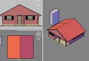 Cottage Quitupi DWG Block for AutoCAD • Designs CAD