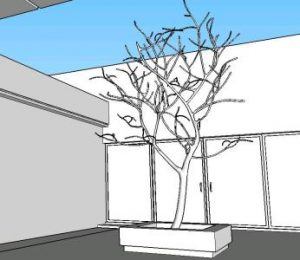 Courtyard 3D SKP Model for SketchUp • Designs CAD