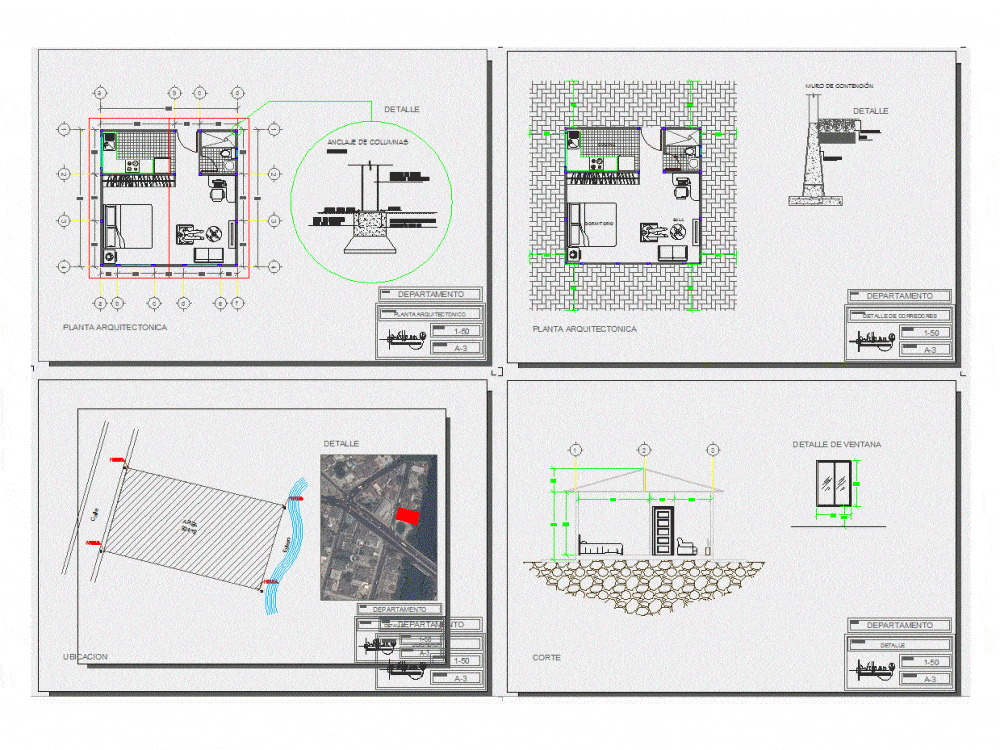 Department Of One Room DWG Detail for AutoCAD • Designs CAD