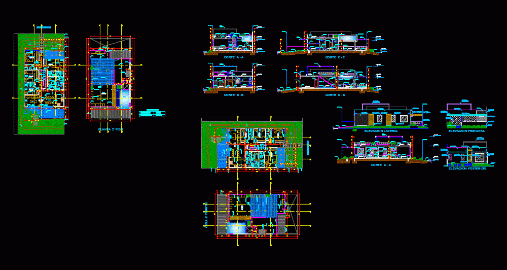 Detached House Corner DWG Block for AutoCAD • Designs CAD