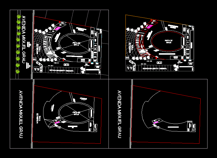 Disco With Oval Shaped Structure 2D DWG Design Block For AutoCAD 