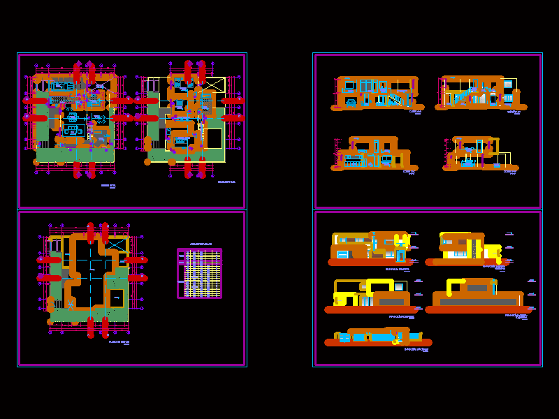 Draft House Of 2 Floors DWG Section for AutoCAD • Designs CAD