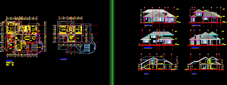Draft Of A Residence DWG Full Project for AutoCAD • Designs CAD