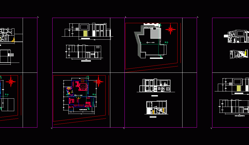 Entire House DWG Section for AutoCAD • Designs CAD