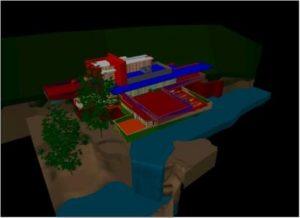 Fallingwater 3D DWG Model for AutoCAD • Designs CAD