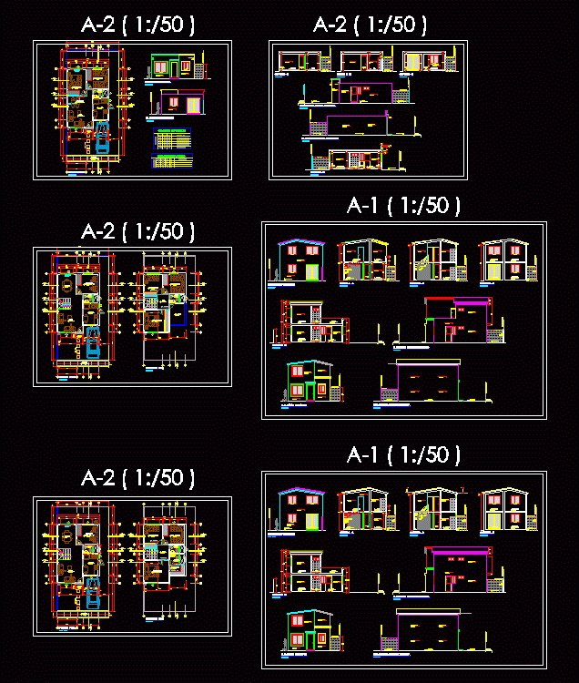 Family Housing And Two Plants Plant DWG Section for AutoCAD • Designs CAD