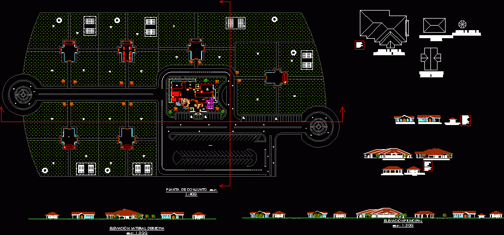 Full Service Cemetery, Multi-Denominational DWG Block for AutoCAD ...