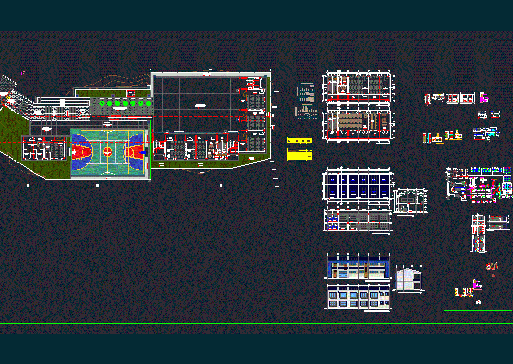 Hall Architecture Of Classroom Primary Level DWG Full Project for ...