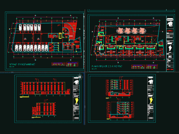 Hotel 4 Stars DWG Block for AutoCAD • Designs CAD