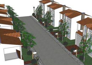 Housing Complex 3D SKP Model for SketchUp • Designs CAD