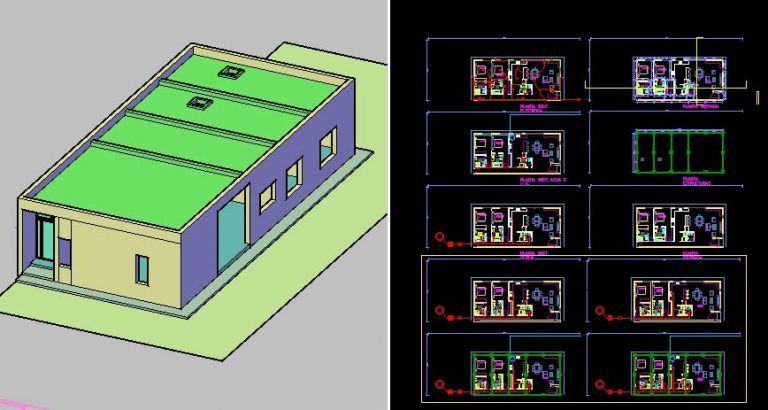 Housing Minimalist DWG Block for AutoCAD • Designs CAD