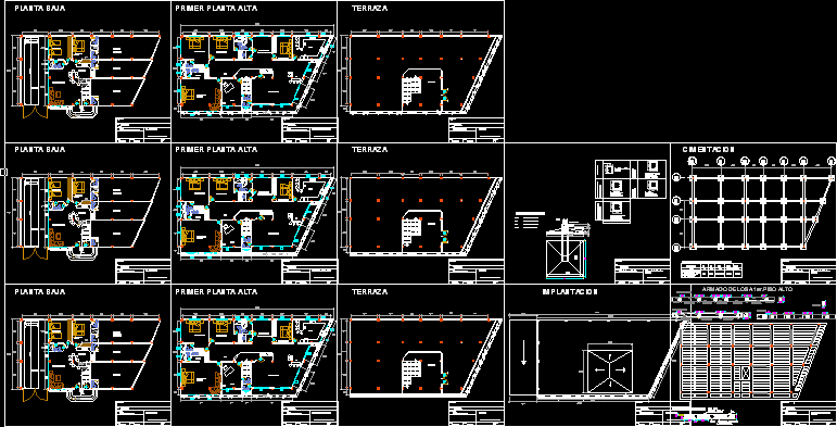 Housing Two Plants And Commercial Stores DWG Block for AutoCAD ...
