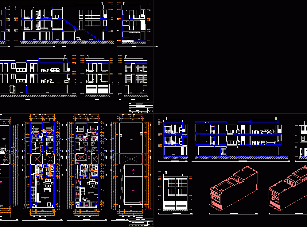 Housing With Ground Floor Commercial Space DWG Block for AutoCAD ...