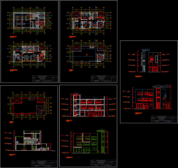 Housing With Ground Floor Mini-Market DWG Block for AutoCAD • Designs CAD
