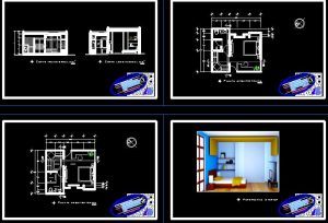 Ideal Bedroom DWG Section for AutoCAD • Designs CAD